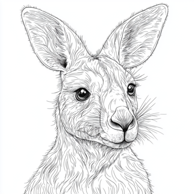 Kangaroo Coloring Pages - Free & Printable!