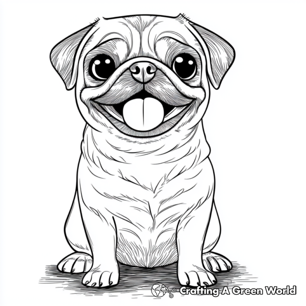 Pug Coloring Pages - Free & Printable!