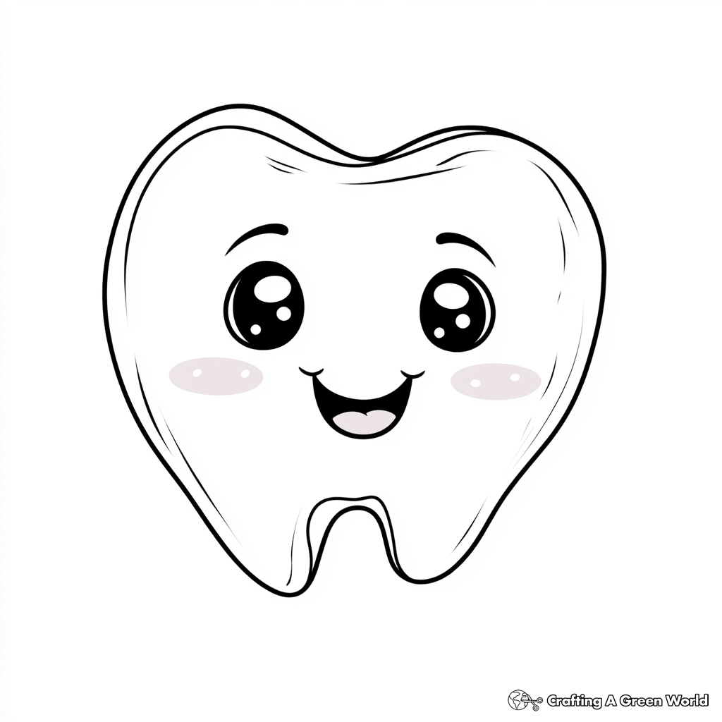 Tooth Coloring Pages - Free & Printable!