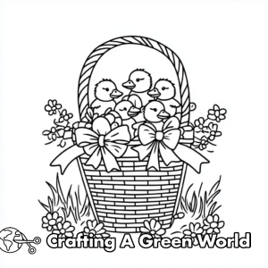 Easter Basket Coloring Pages - Free & Printable!