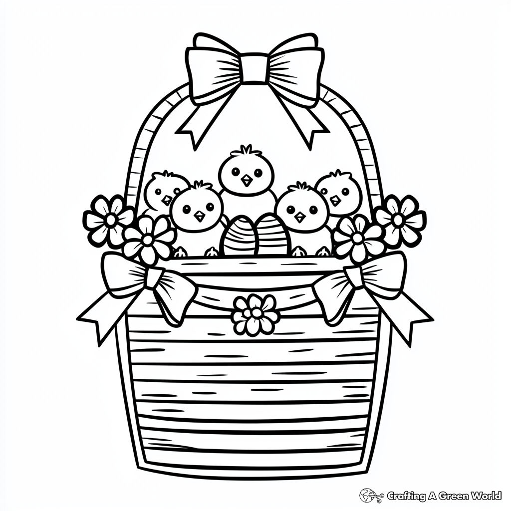 Easter Basket Coloring Pages - Free & Printable!