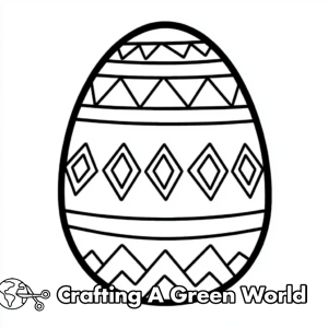 Easter Eggs Coloring Pages - Free & Printable!