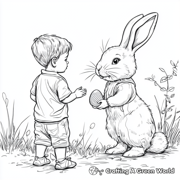 Easter Bunny Coloring Pages - Free & Printable!