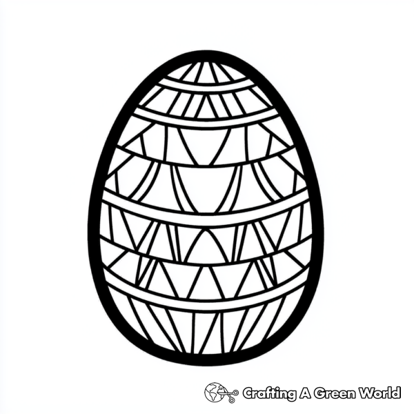 Easter Eggs Coloring Pages - Free & Printable!