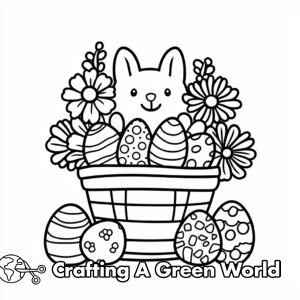 Easter Basket Coloring Pages - Free & Printable!