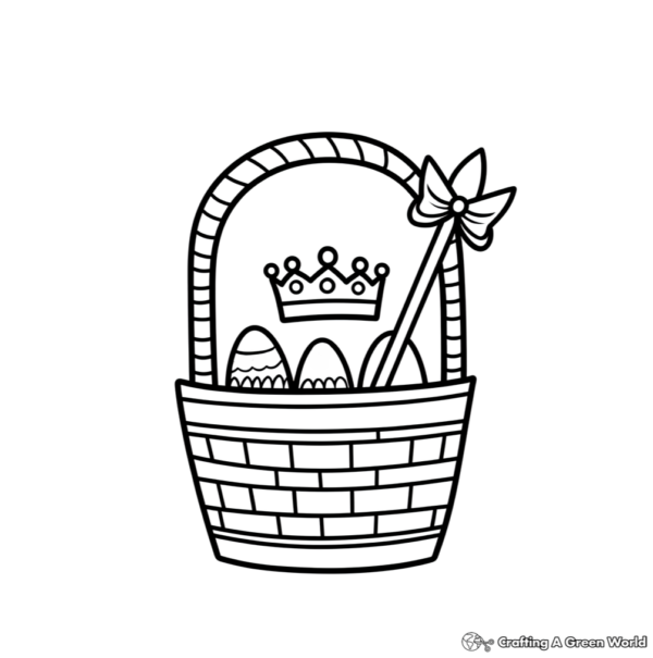 Easter Basket Coloring Pages - Free & Printable!
