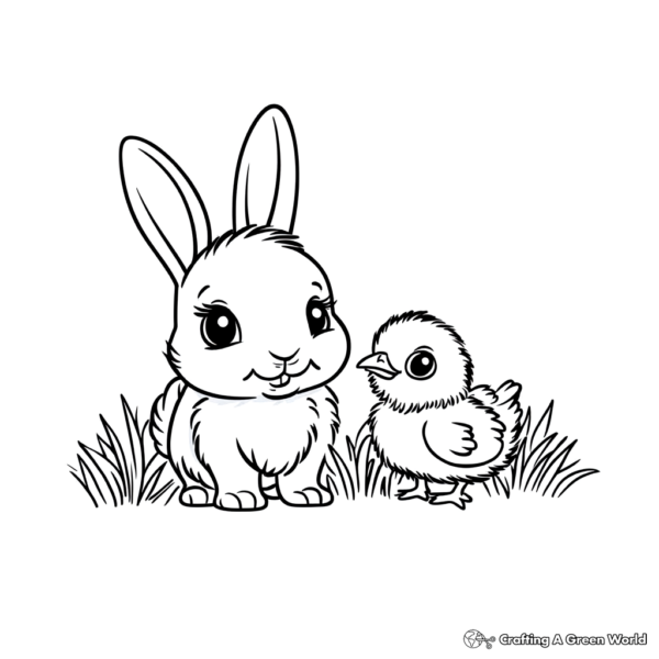 Easter Bunny Coloring Pages - Free & Printable!