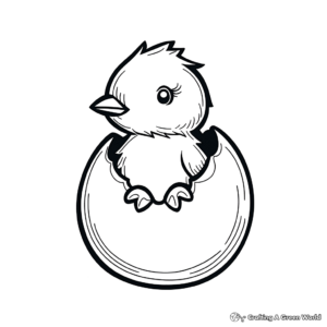 Easter Chick Coloring Pages - Free & Printable!