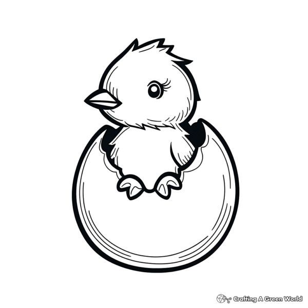 Easter Chick Coloring Pages - Free & Printable!