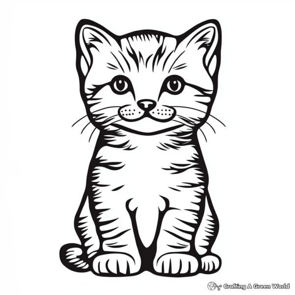 Realistic Kitten Coloring Pages - Free & Printable!