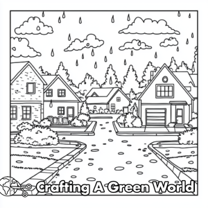 April Showers Coloring Pages - Free & Printable!