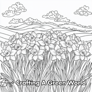 Spring Flowers Coloring Pages - Free & Printable!