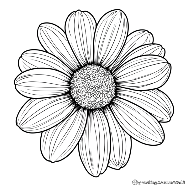 Realistic Flower Coloring Pages - Free & Printable!