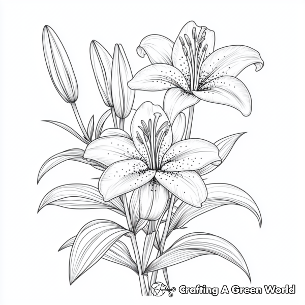 Realistic Flower Coloring Pages - Free & Printable!