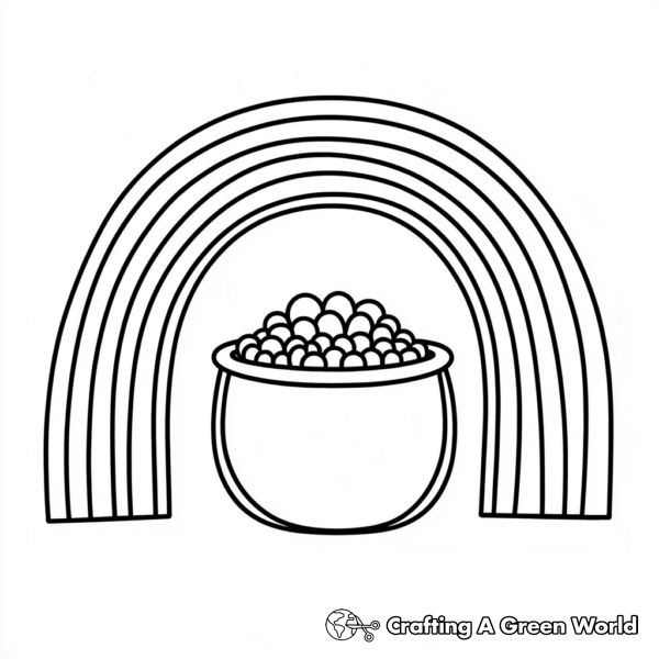 Pot Of Gold Coloring Pages - Free & Printable!