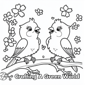 Hello Spring Coloring Pages - Free & Printable!