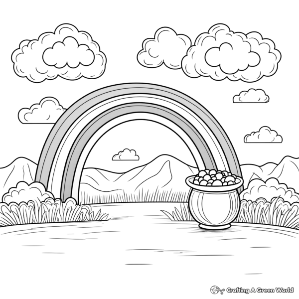 Pot Of Gold Coloring Pages - Free & Printable!
