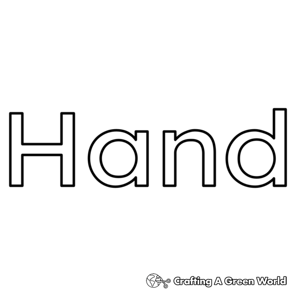 Word Coloring Pages - Free & Printable!