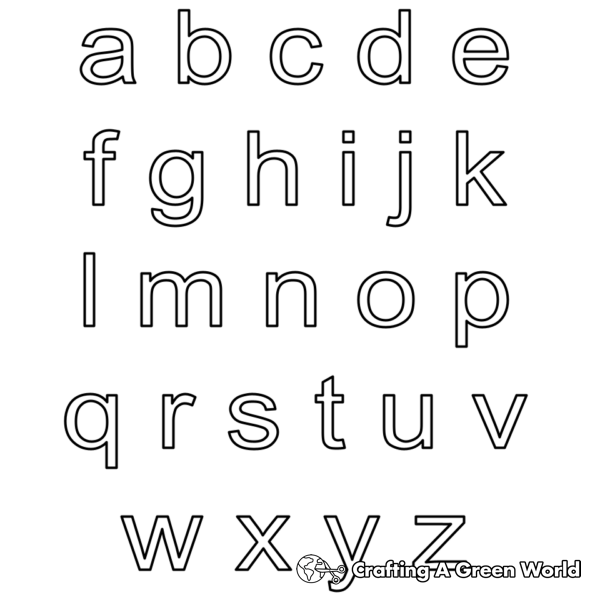 Alphabet For Kindergarten Coloring Pages - Free & Printable!