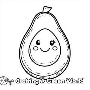 Avocado Coloring Pages - Free & Printable!