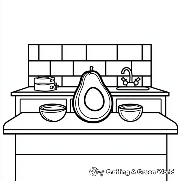 Avocado Coloring Pages - Free & Printable!