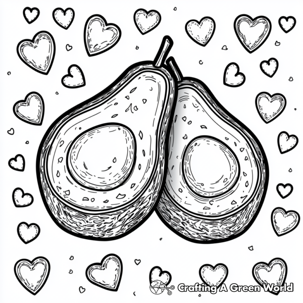 Avocado Coloring Pages - Free & Printable!