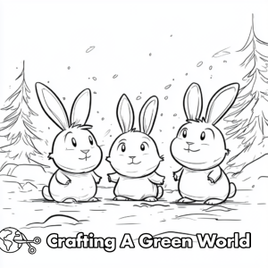 Bunny Family Coloring Pages - Free & Printable!
