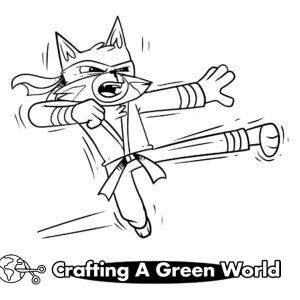 Cat Ninja Coloring Pages - Free & Printable!