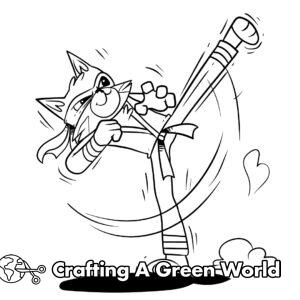 Cat Ninja Coloring Pages - Free & Printable!