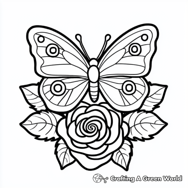 Flowers and Butterflies Coloring Pages - Free & Printable!