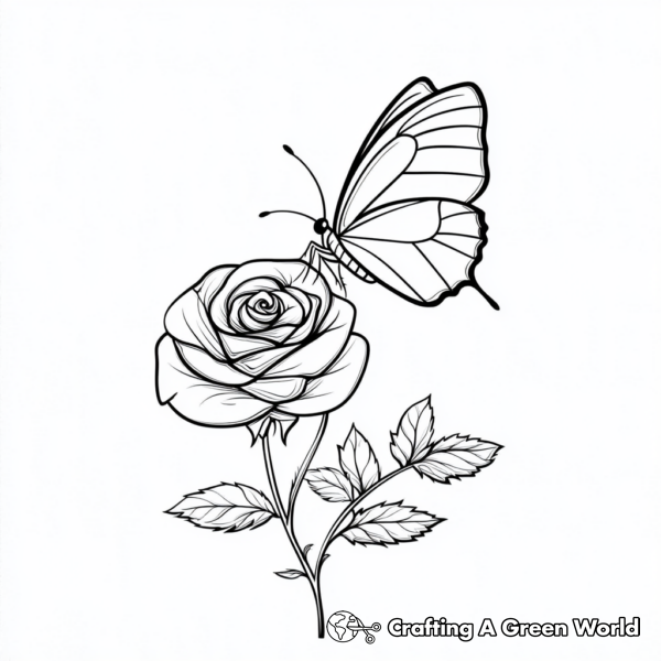 Flowers and Butterflies Coloring Pages - Free & Printable!