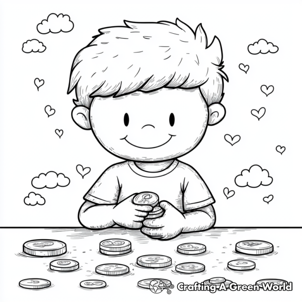 Gold Coin Coloring Pages - Free & Printable!