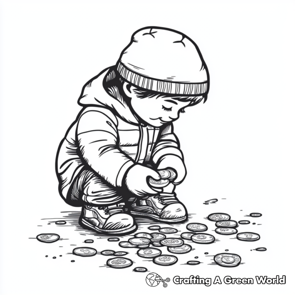 Gold Coin Coloring Pages - Free & Printable!