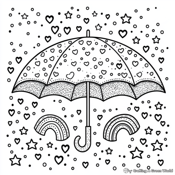 Umbrella Coloring Pages - Free & Printable!