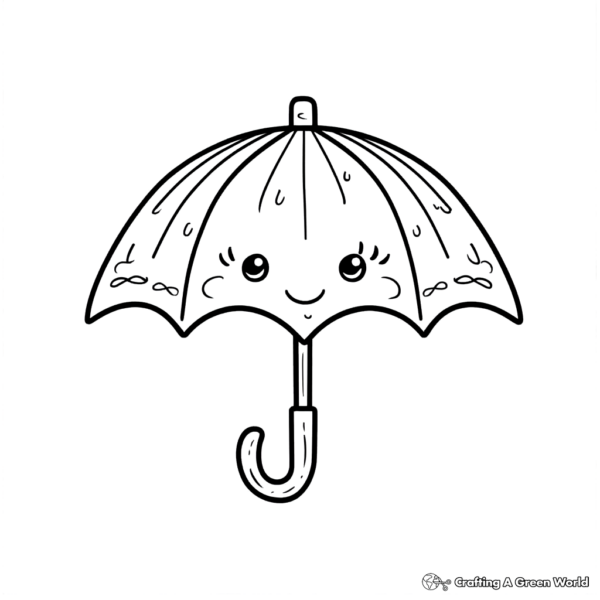 Umbrella Coloring Pages - Free & Printable!