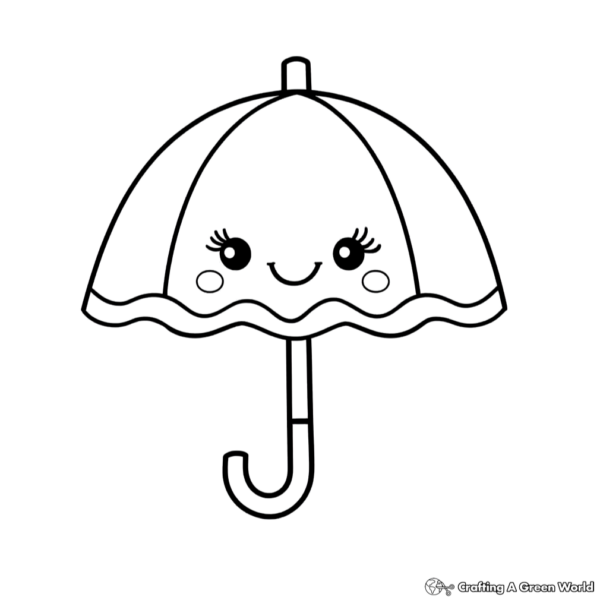 Umbrella Coloring Pages - Free & Printable!