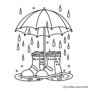 Umbrella Coloring Pages - Free & Printable!
