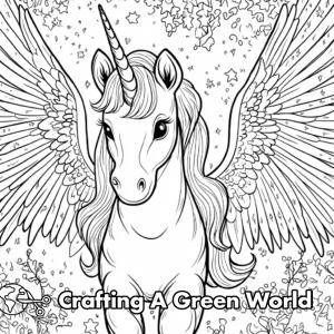 Unicorn Horse Coloring Pages - Free & Printable!