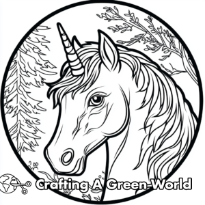 Unicorn Horse Coloring Pages - Free & Printable!