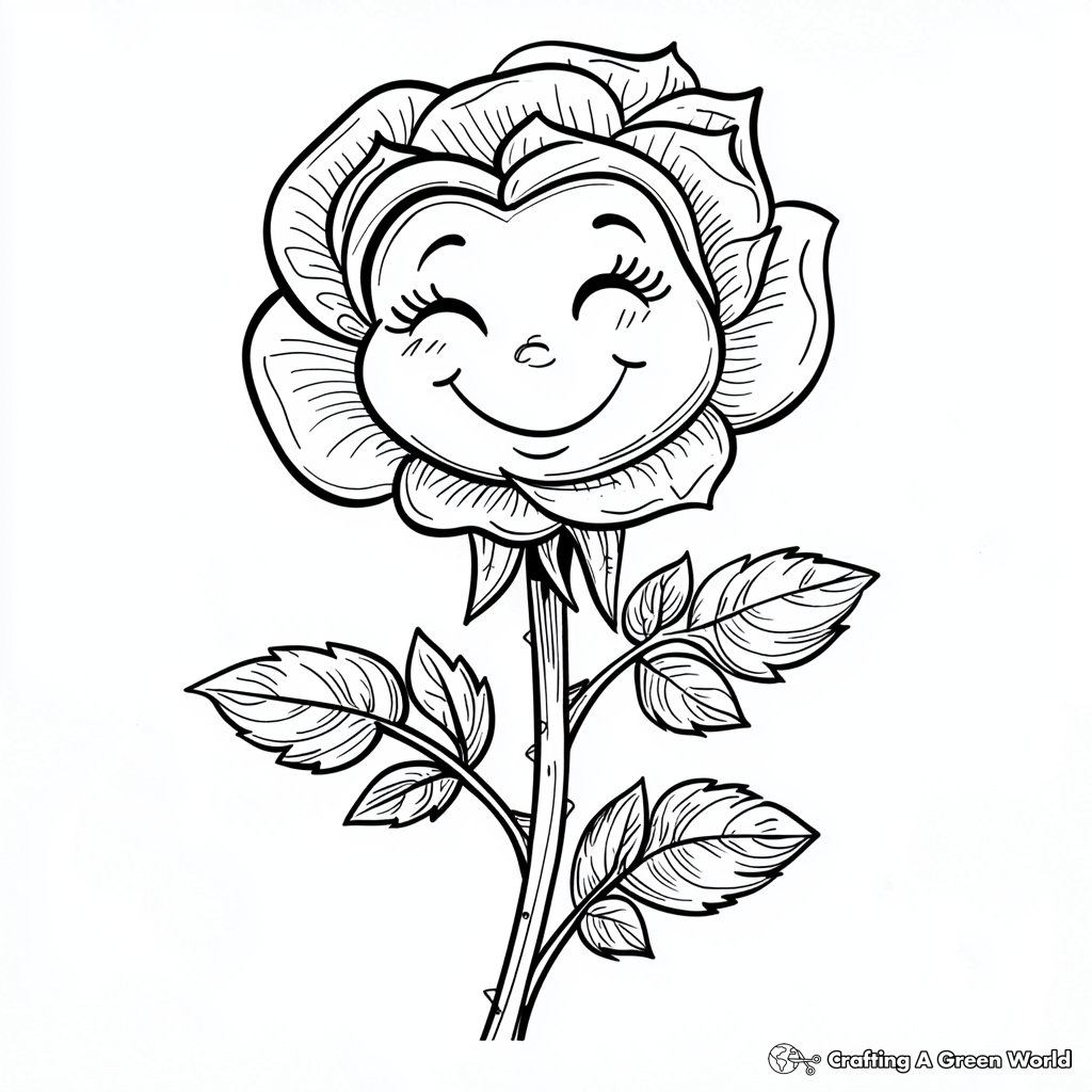 Cute Flower Coloring Pages - Free & Printable!