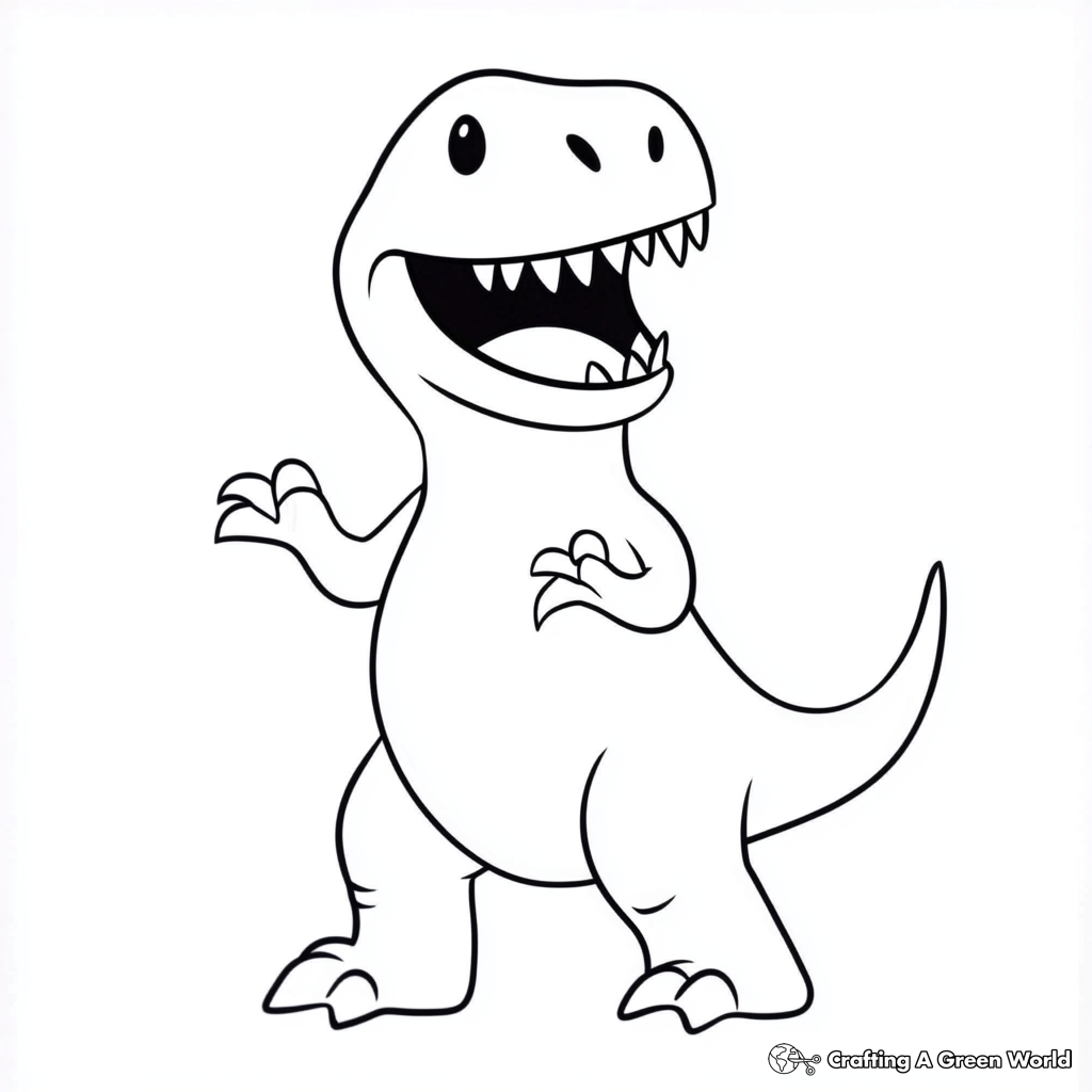 Dinosaur Coloring Pages For Toddlers - Free & Printable!