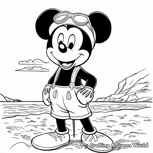 Mickey Mouse Coloring Pages Free Printable