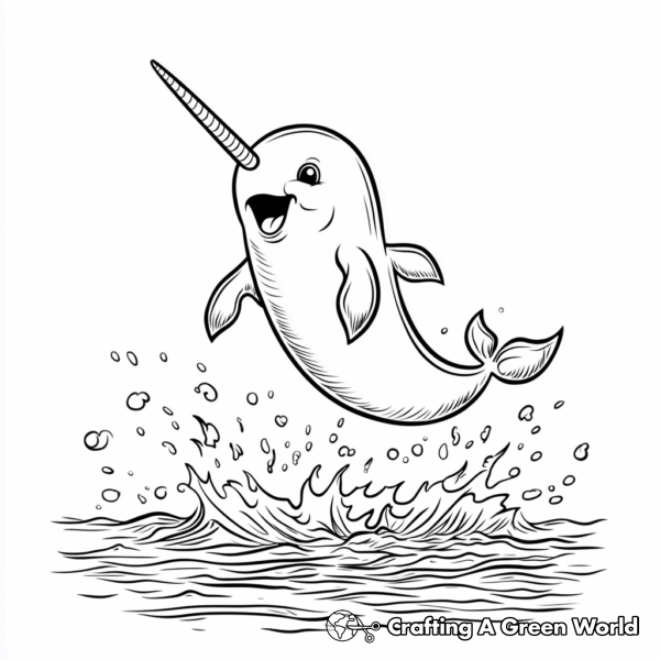 Narwhal Coloring Pages - Free & Printable!
