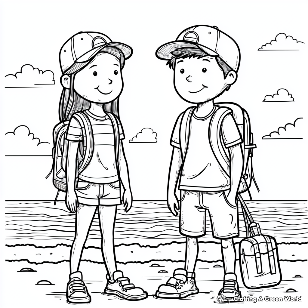 Preppy Coloring Pages - Free & Printable!