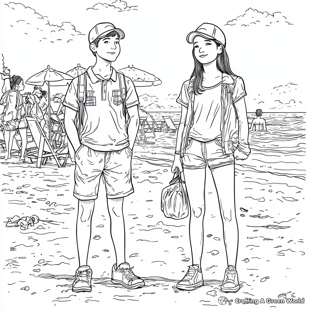 Preppy Coloring Pages - Free & Printable!