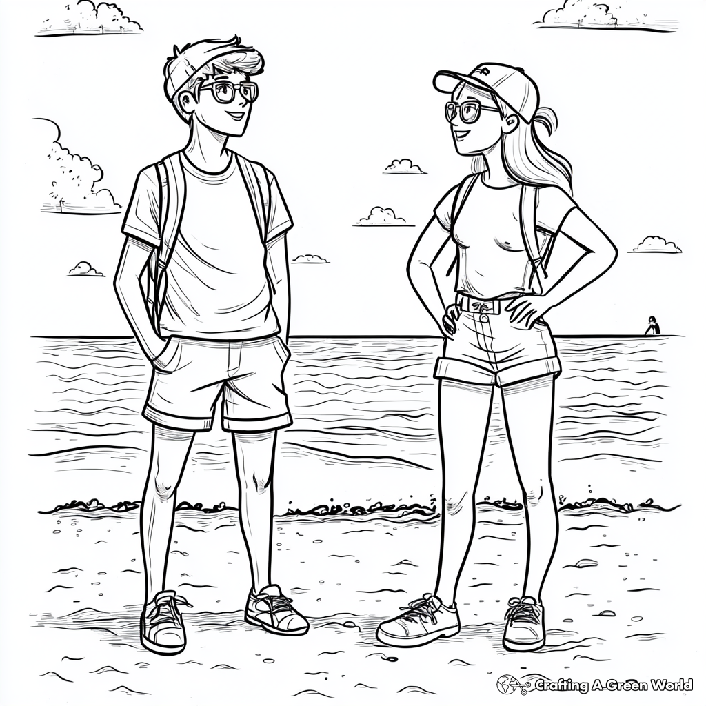 Preppy Coloring Pages - Free & Printable!