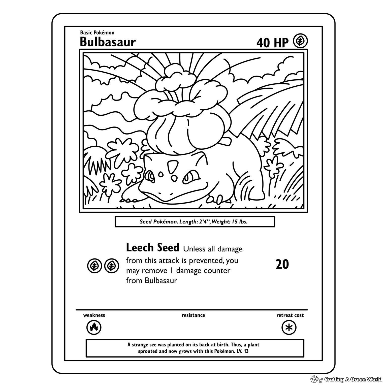 Pokemon Cards Coloring Pages - Free & Printable!