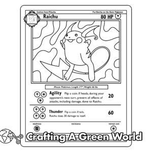 Pokemon Cards Coloring Pages - Free & Printable!