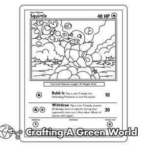 Pokemon Cards Coloring Pages - Free & Printable!
