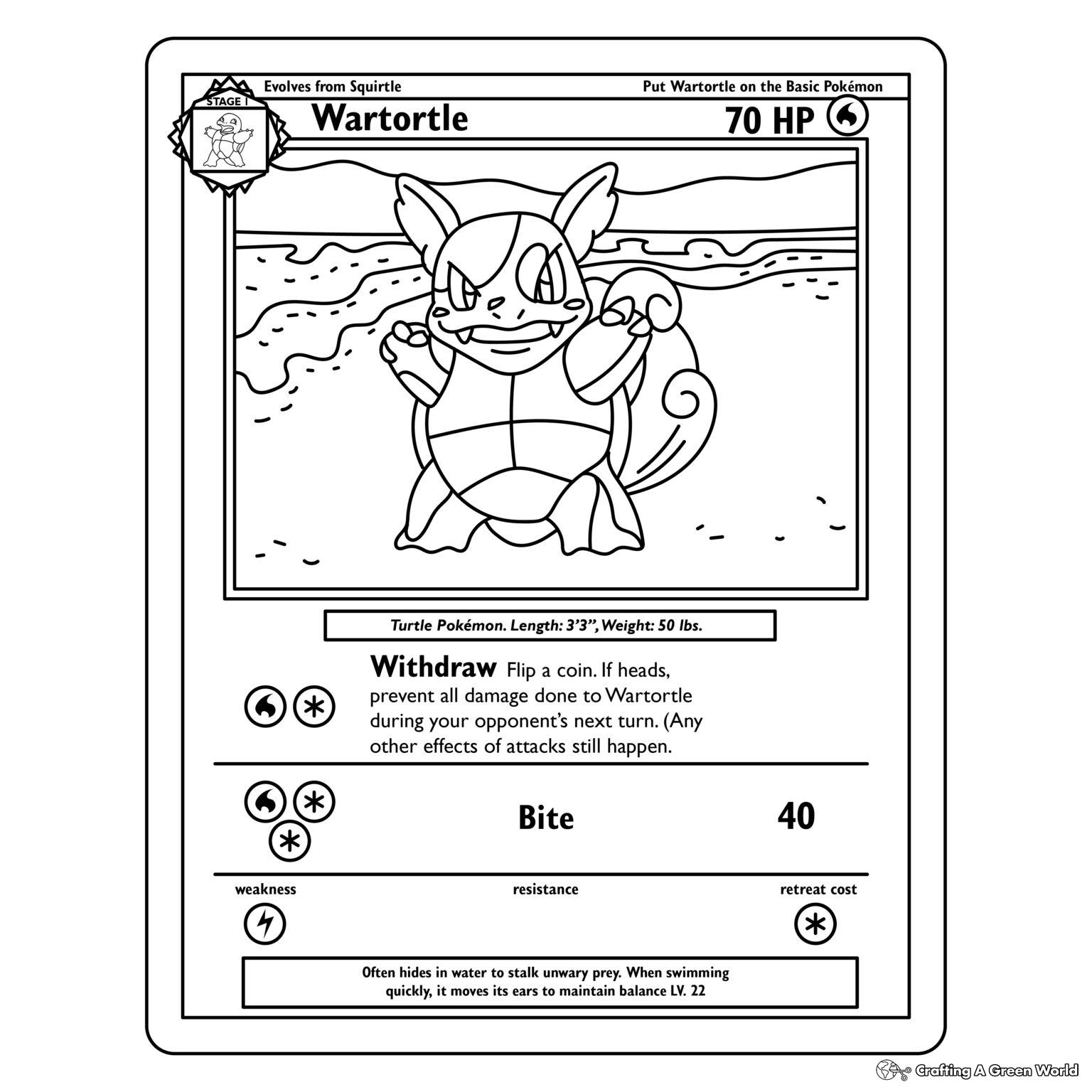 Pokemon Cards Coloring Pages - Free & Printable!